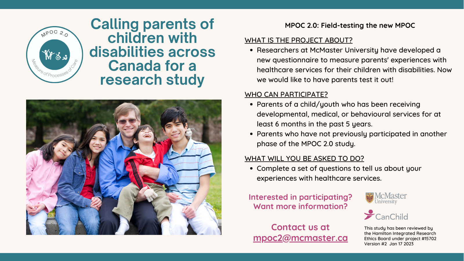 Clinical/Research Study Opportunities – Grandview Kids